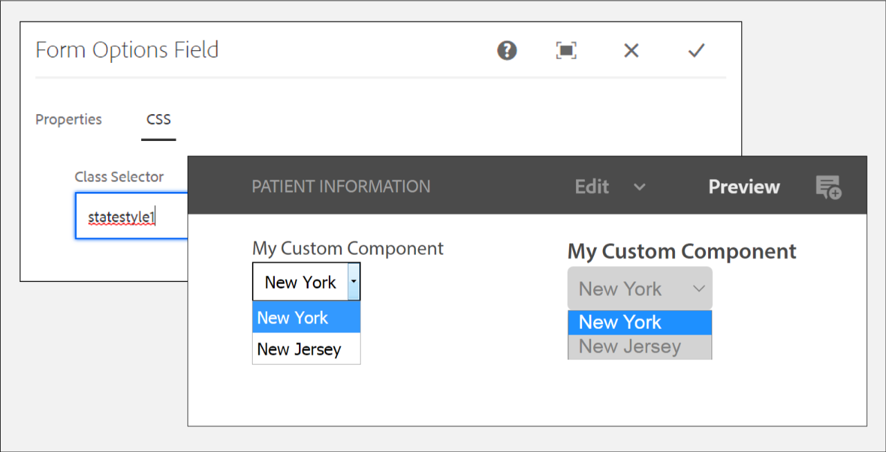 FwS-5 Custom Form Components
